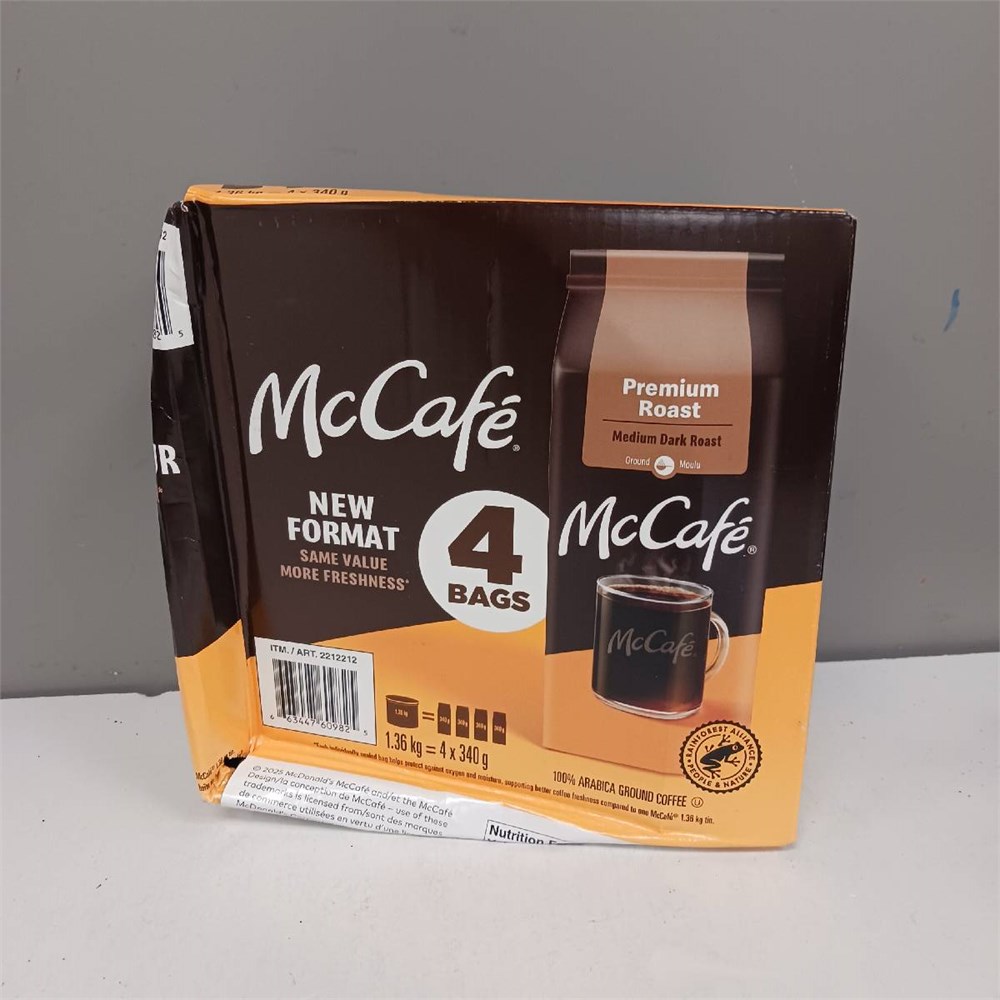 Events Viewbid - Mccafe Premium Roast 4 Bags 4 x 340g (NT)