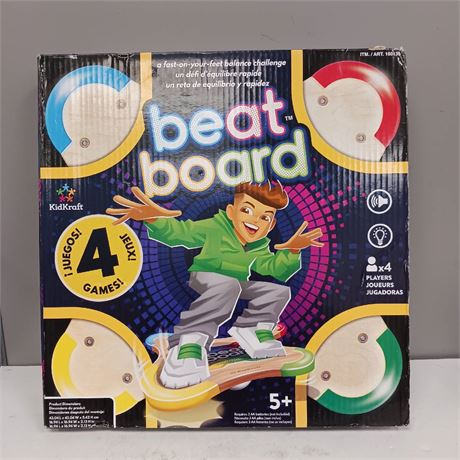Events Viewbid - Beat Board Wooden Stand-On Balance Game with 4 Modes ...