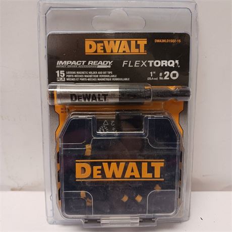 Events Viewbid - Dewalt Impact Ready 15pc Locking Magnetic Holder & Bit ...