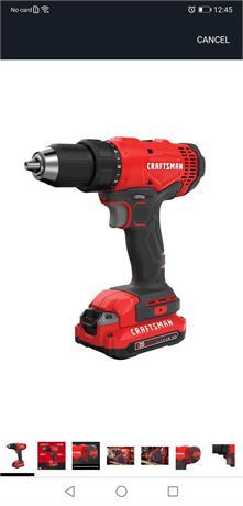 Events Viewbid - New CRAFTSMAN® V20* Cordless Drill/Driver Kit (CMCD701C2)
