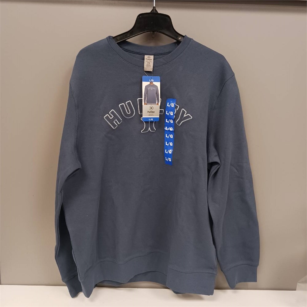 Events Viewbid - Men's Size Large Hurley Blue Crewneck Sweater