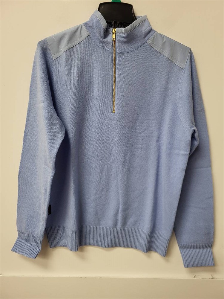 Events Viewbid - Size Small, SNOVER Sky Blue 1/2 Zip Sweater Reg.Retail ...