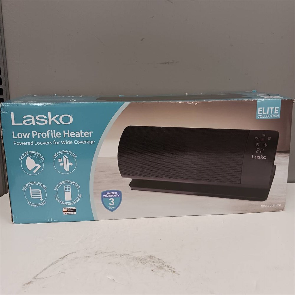 Events Viewbid - Lasko Low Profile Ceramic Baseboard Space Heater ...