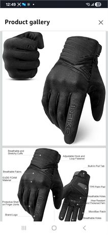 Events Viewbid - INBIKE Breathable Mesh Motorcycle Gloves Touchscreen ...