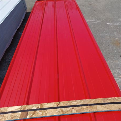 Events Viewbid - Lot of 20 - Red Metal Panel 10' x 3' - SEE DESC