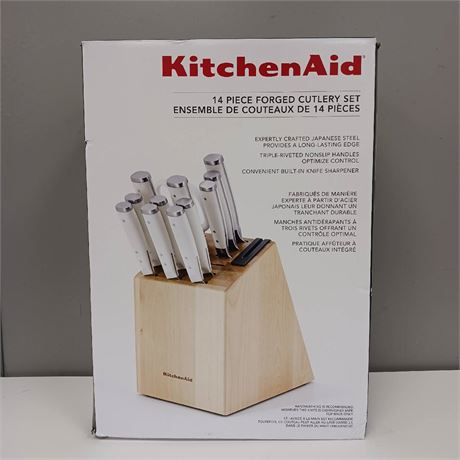 Events Viewbid - KitchenAid 14 Piece Forged Cutlery Set- SEE DESC