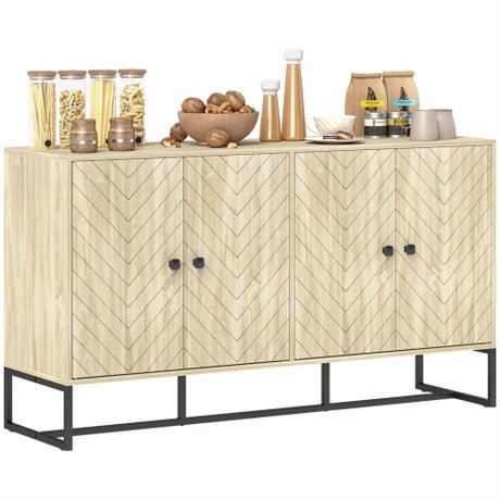 Events Viewbid - HOMCOM Sideboard Buffet Cabinet with 2 Adjustable ...
