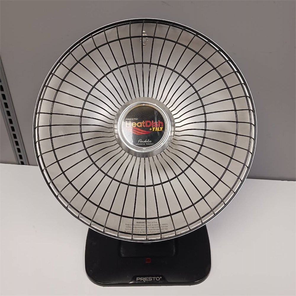 Events Viewbid - PRESTO HeatDish Plus Tilt Parabolic Heater Model 07929 ...