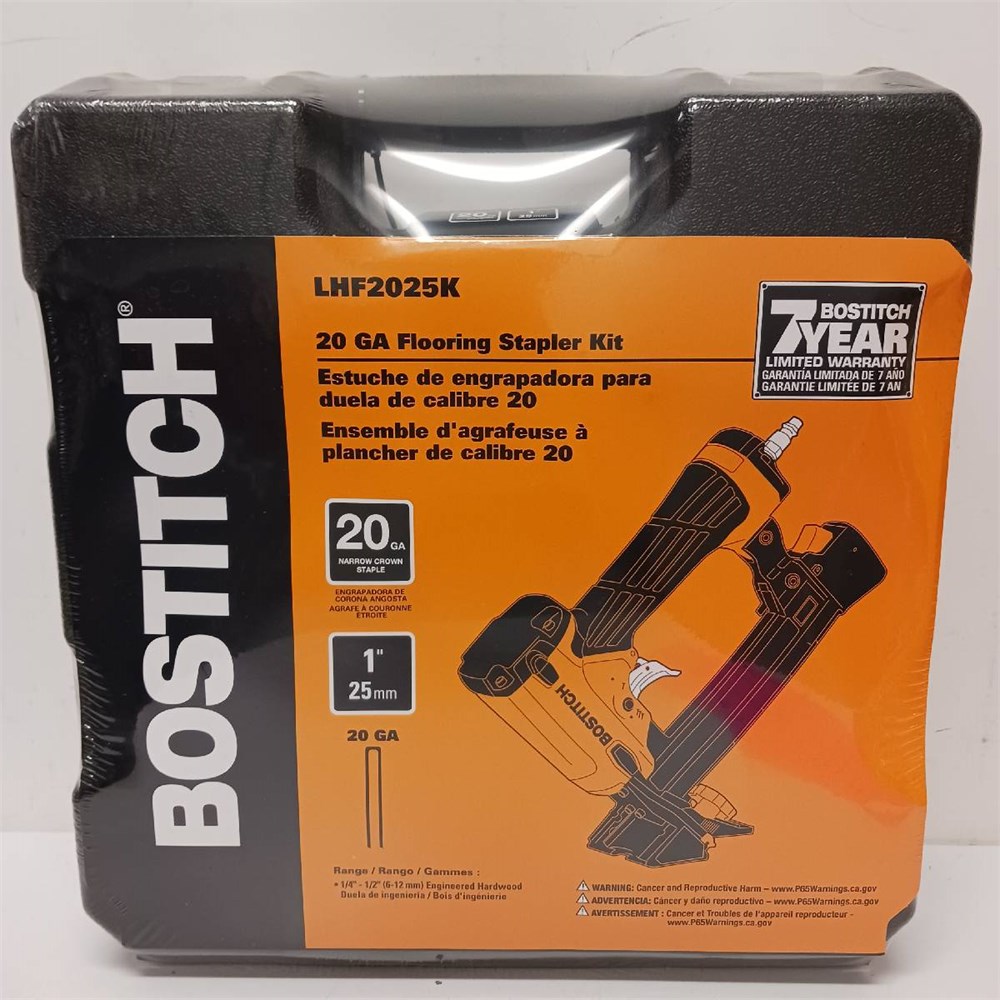 Events Viewbid - Bostitch 20ga Flooring Stapler Kit LHF2025K