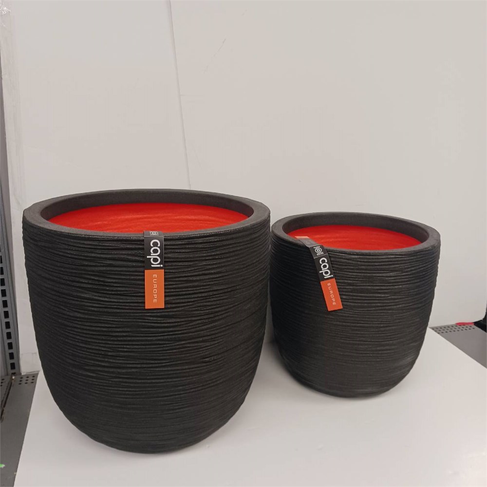 Events Viewbid - Capi Europe Round Lightweight Planter Set Of 2