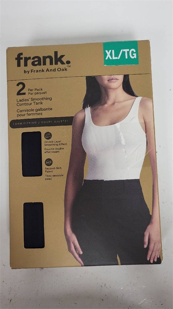 Events Viewbid - Size XL, FRANK and OAK 2PK Black Contour Tank Top