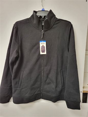 Events Viewbid - Size Large, BENCH Black Full Zip Fleece Sweater