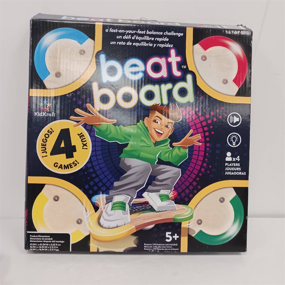 Events Viewbid - Beat Board Wooden Stand-On Balance Game with 4 Modes ...
