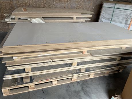 Events Viewbid - 2 Skids Lot of MDF Sheets and Cabinet Material
