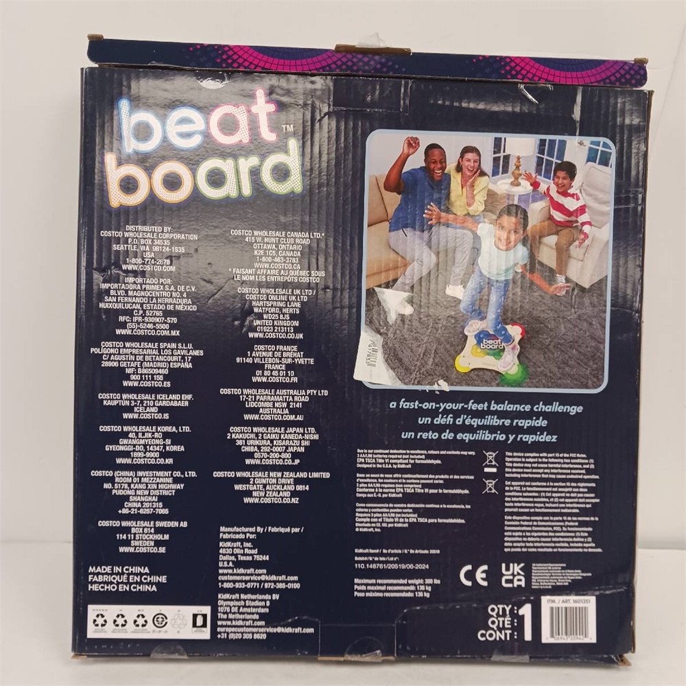 Events Viewbid - Beat Board Wooden Stand-On Balance Game with 4 Modes ...