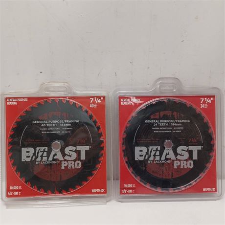 Events Viewbid - Lot of 2 - Beast General Purpose / Framing 7-1/4" 24T ...