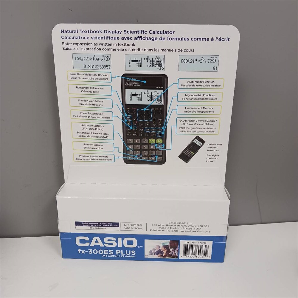 Events Viewbid - Casio FX-300ES Plus 2nd Edition Scientific Calculator