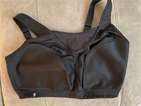 Events Viewbid - Glamorise Sport - lady's Black Athletic Bra - Size: 38G