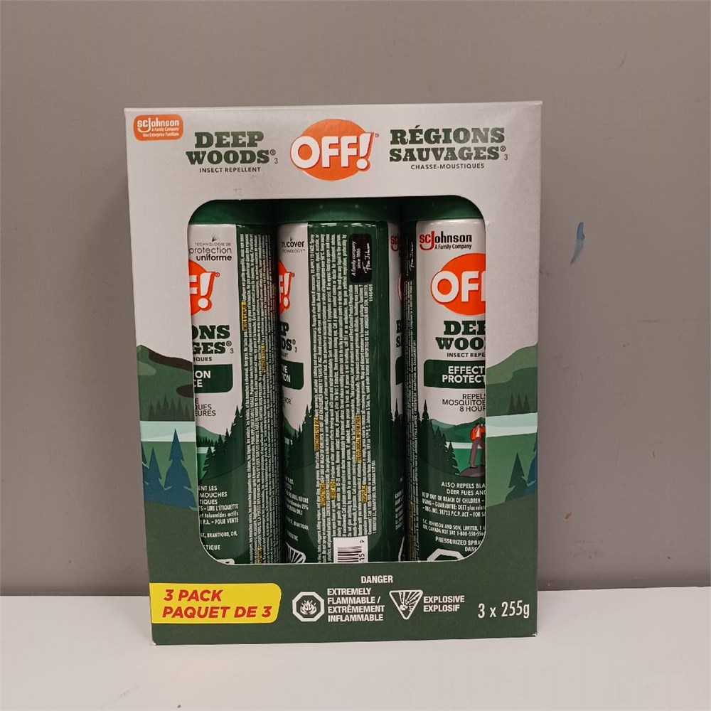 Events Viewbid - SC Johnson OFF! Deep Woods Insect Repellent 3x255g