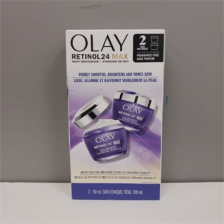 Events Viewbid - Olay Retinol 24 Max Night Moisturizer 2 Pack 2 x 50mL ...